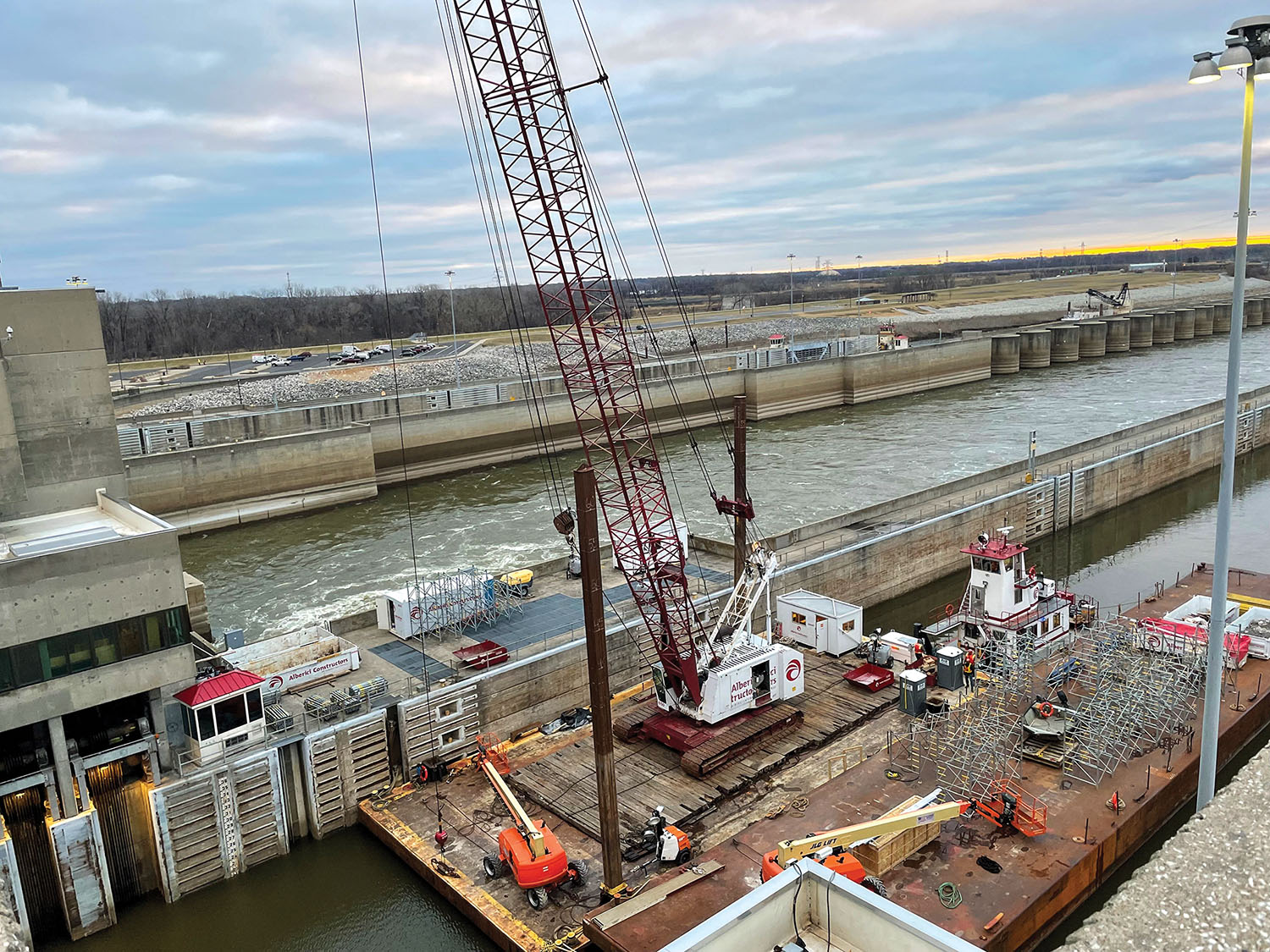 Work Begins On Melvin Price Lock Overlooks - St. Louis Regional Freightway